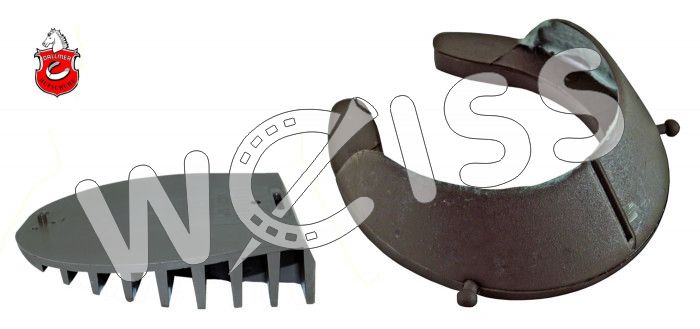 DALLMER CUFF m.4cm Keilplatte; o.Kleber – WEISS HUFBESCHLAGARTIKEL